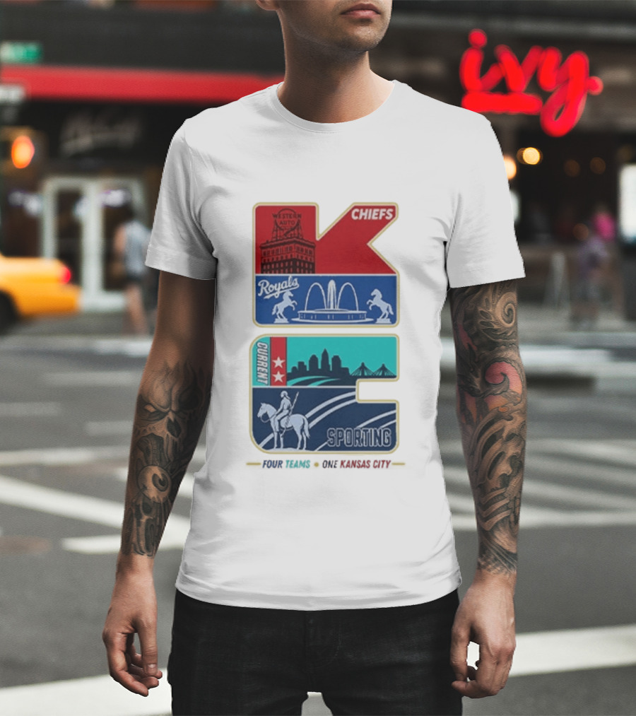Chiefs Royals Current Sporting Kansas City Western Auto T-Shirt