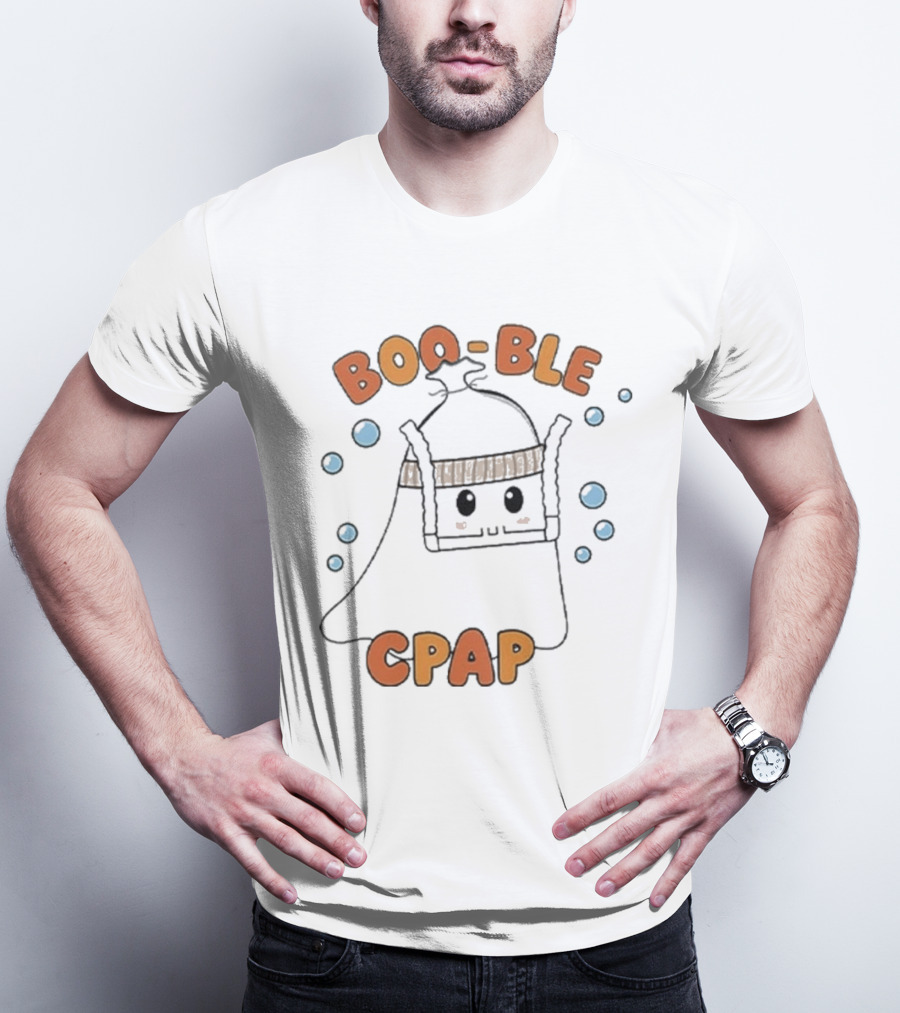 Boo Ble CPAP Ghost With Bubbles T-Shirt