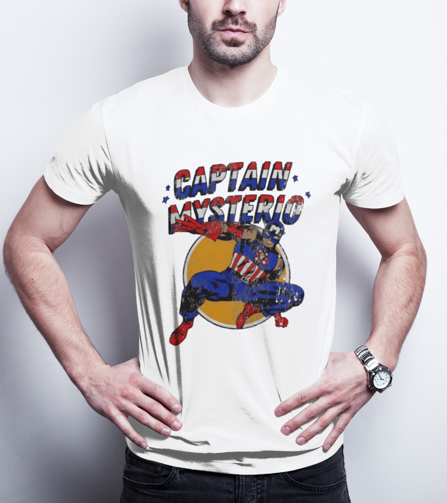 Captain Mysterio Lucha Libre Marvel Comics Mashup T-Shirt