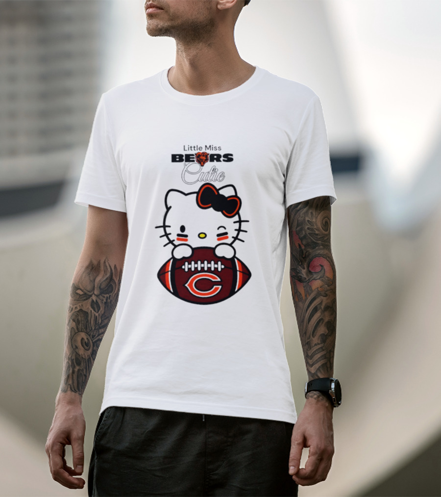 Chicago Bears 2026 Hello Kitty Little Miss Bears Cutie Football Edition T-Shirt