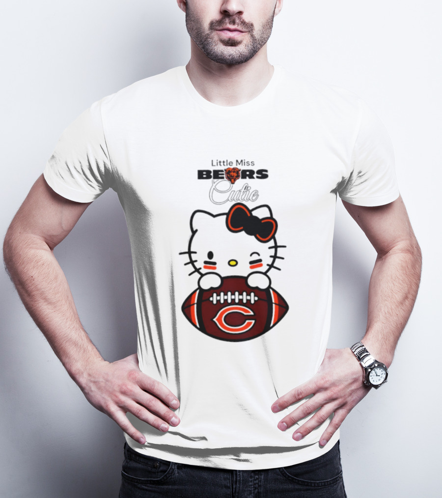 Chicago Bears 2026 Hello Kitty Little Miss Bears Cutie Football Edition T-Shirt
