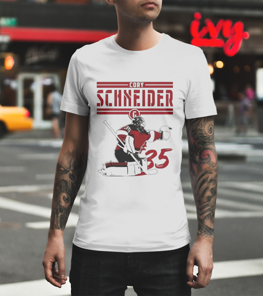 Cory Schneider New Jersey Devils Hockey Player 35 T-Shirt