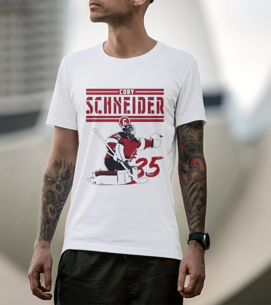 Cory Schneider New Jersey Devils Hockey Player 35 T-Shirt