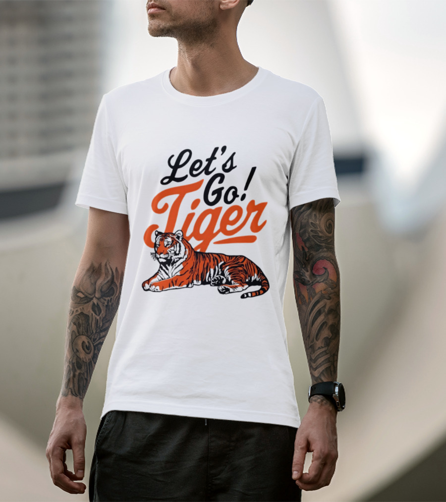 Let's Go Tiger Cincinnati Bengals Football Fan Gear T-Shirt