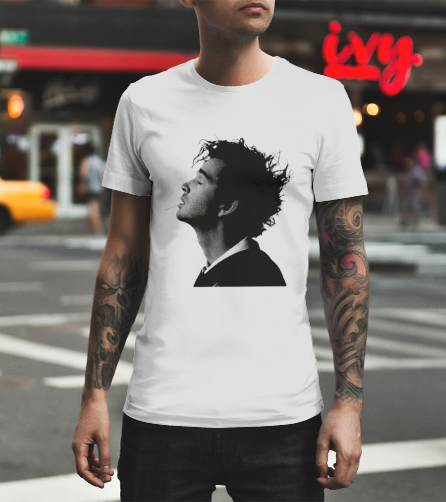 Matty Healy The 1975 Indie Rock Alternative Silhouette Smoking T-Shirt