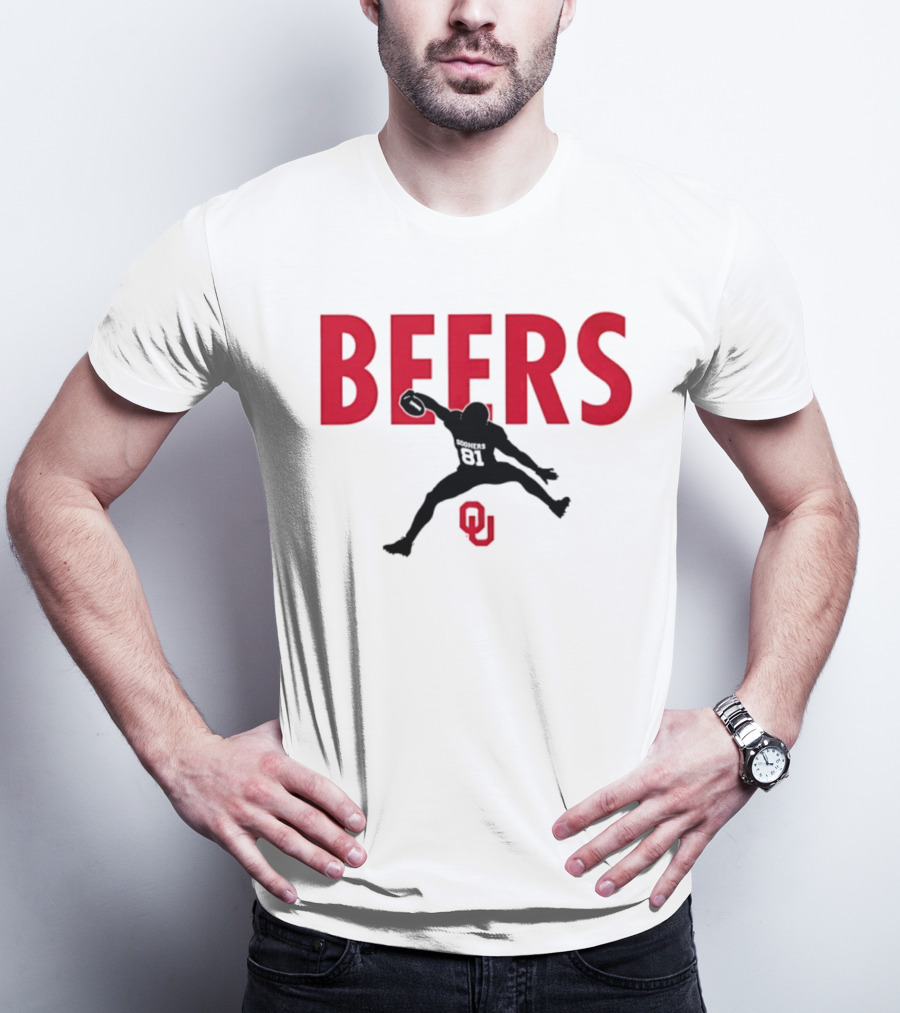 BEERS Oklahoma Sooners Football Hurdle 81 T-Shirt