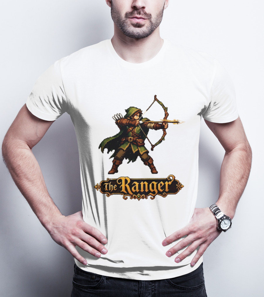 The Ranger Pixel Fantasy Archer RPG Adventure Gaming T-Shirt