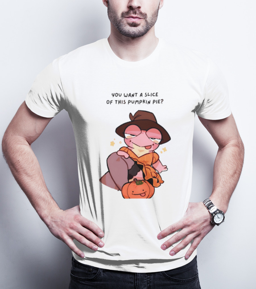 You Want A Slice Of This Pumpkin Pie Frog In Witch Hat With Pumpkin T-Shirt