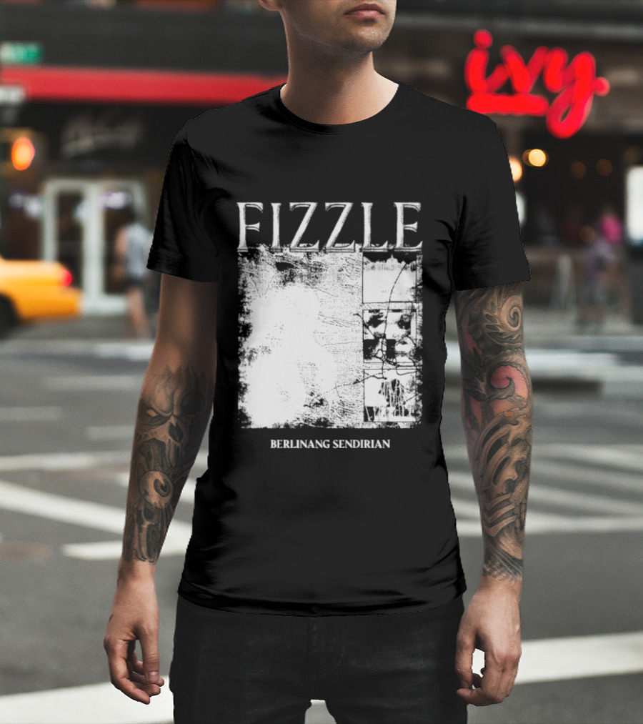 Fizzle Berlinang Sendirian Indie Rock Music T-Shirt
