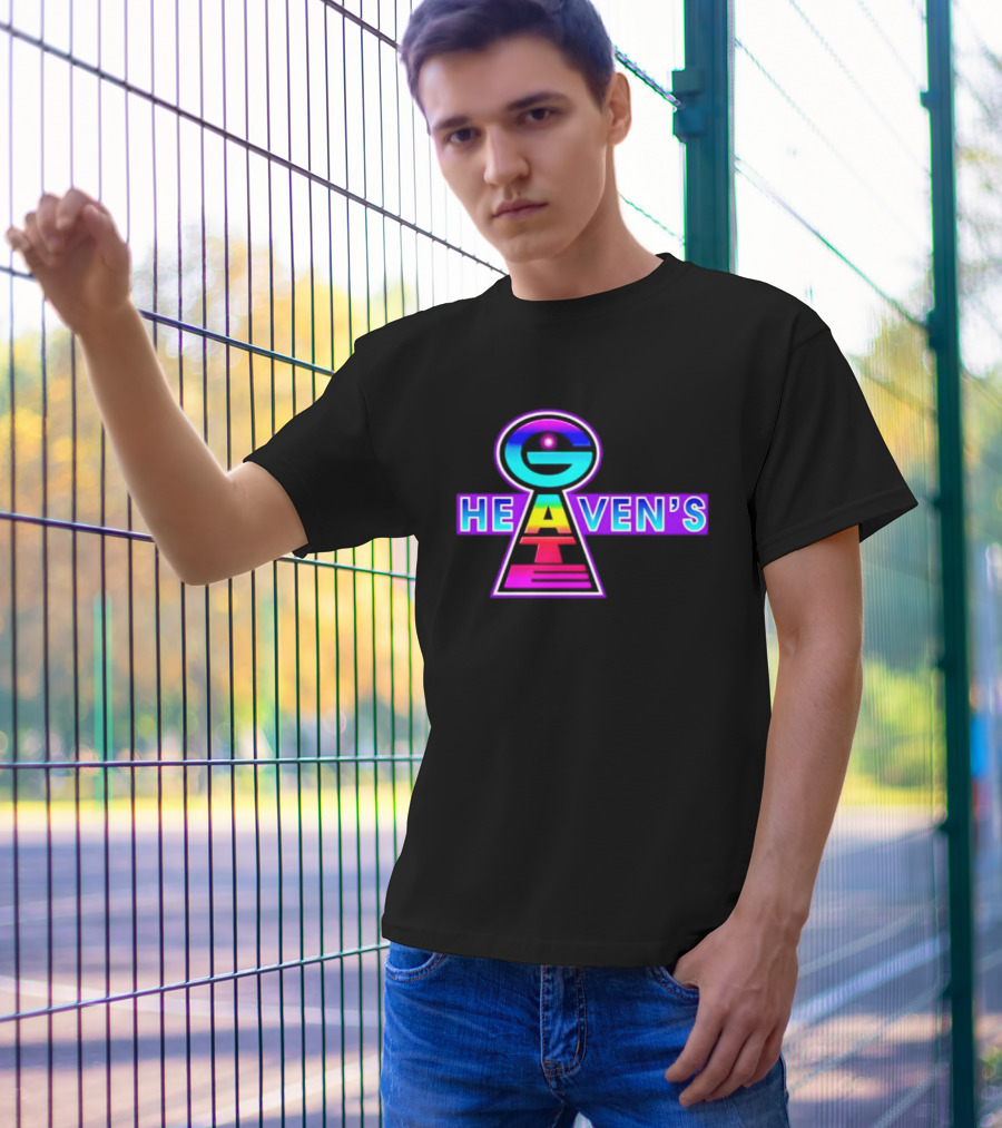 Heaven's Gate UFO 1997 New Religious Movement Keyhole T-Shirt