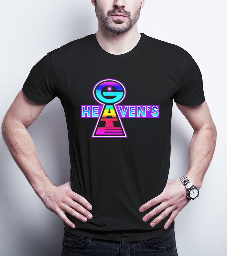 Heaven's Gate UFO 1997 New Religious Movement Keyhole T-Shirt