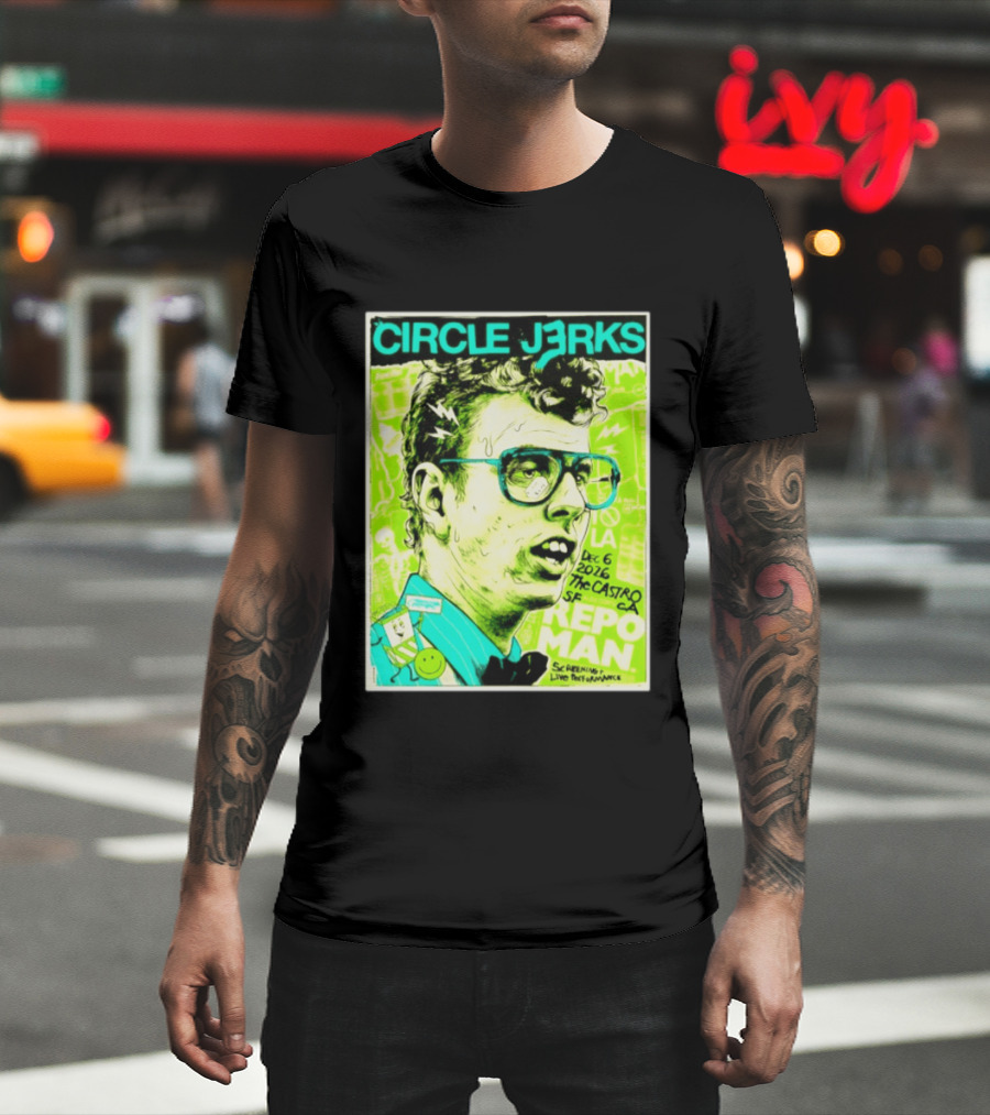 Circle Jerks Repo Man Screening Dec 6 2026 The Castro SF Live Performance T-Shirt