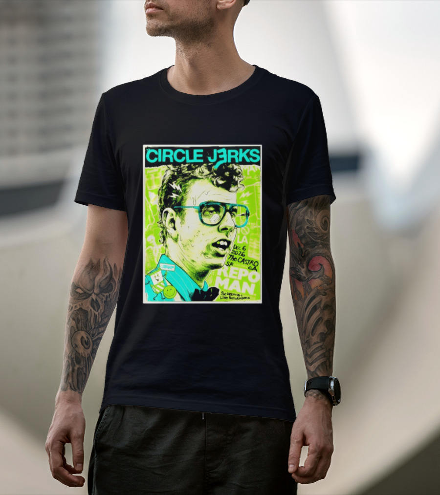 Circle Jerks Repo Man Screening Dec 6 2026 The Castro SF Live Performance T-Shirt