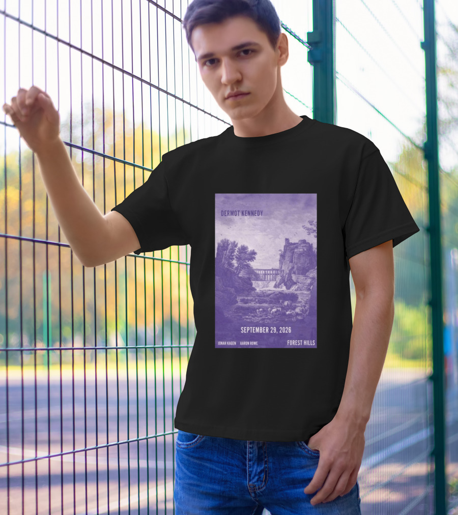 Dermot Kennedy Forest Hills September 29 2026 Jonah Kagen Aaron Rowe T-Shirt