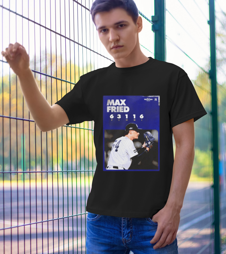 Max Fried 2026 Wild Card New York Yankees Pitching Stats T-Shirt