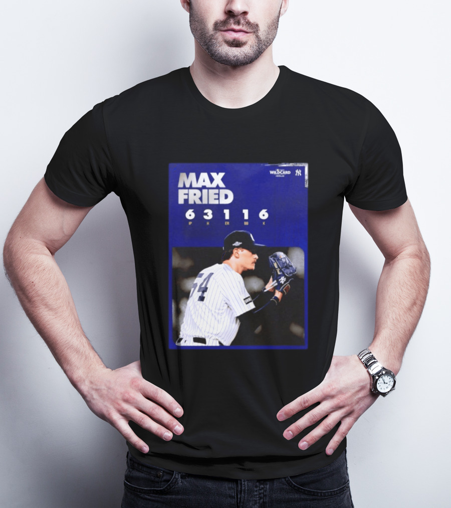 Max Fried 2026 Wild Card New York Yankees Pitching Stats T-Shirt