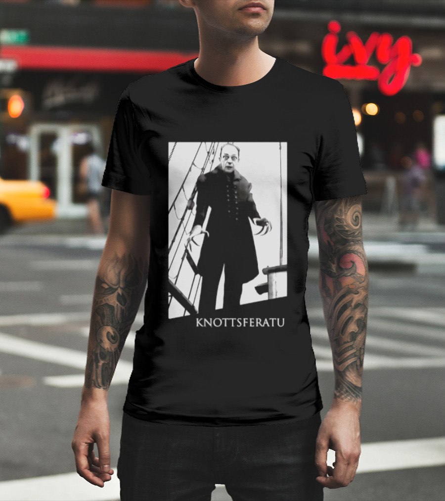 Don Knotts Knottsferatu Nosferatu Horror Comedy Mashup T-Shirt