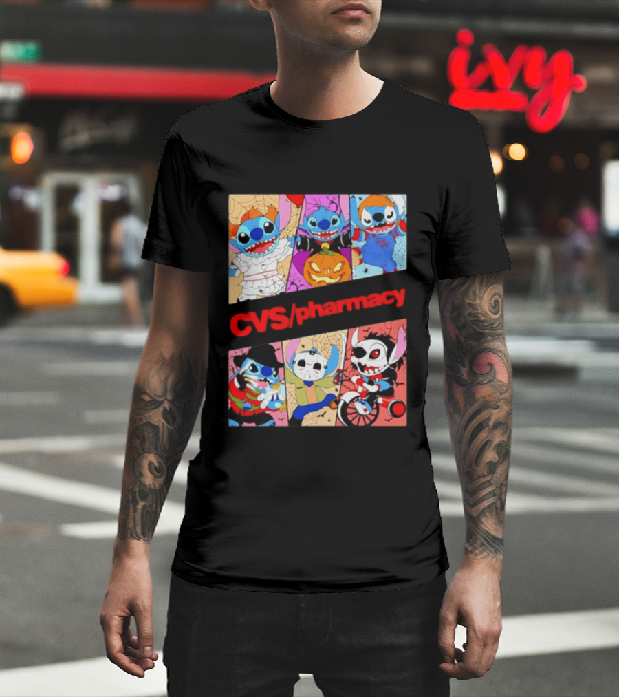Stitch Horror Halloween CVS Pharmacy 2026 Movie T-Shirt