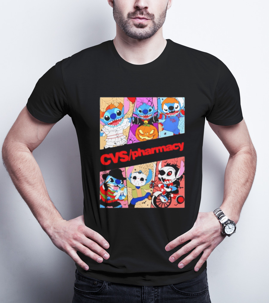 Stitch Horror Halloween CVS Pharmacy 2026 Movie T-Shirt