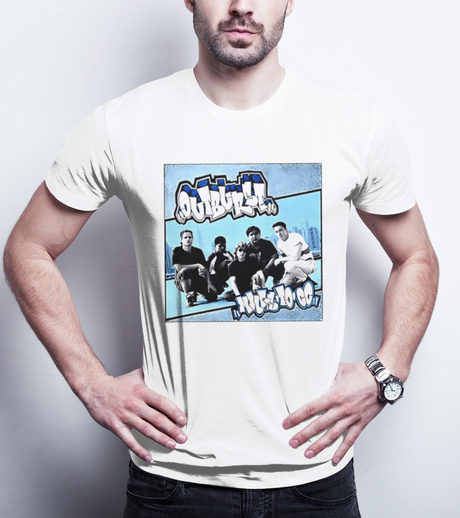 Outburst Miles To Go NYHC Skyline Band Photo T-Shirt