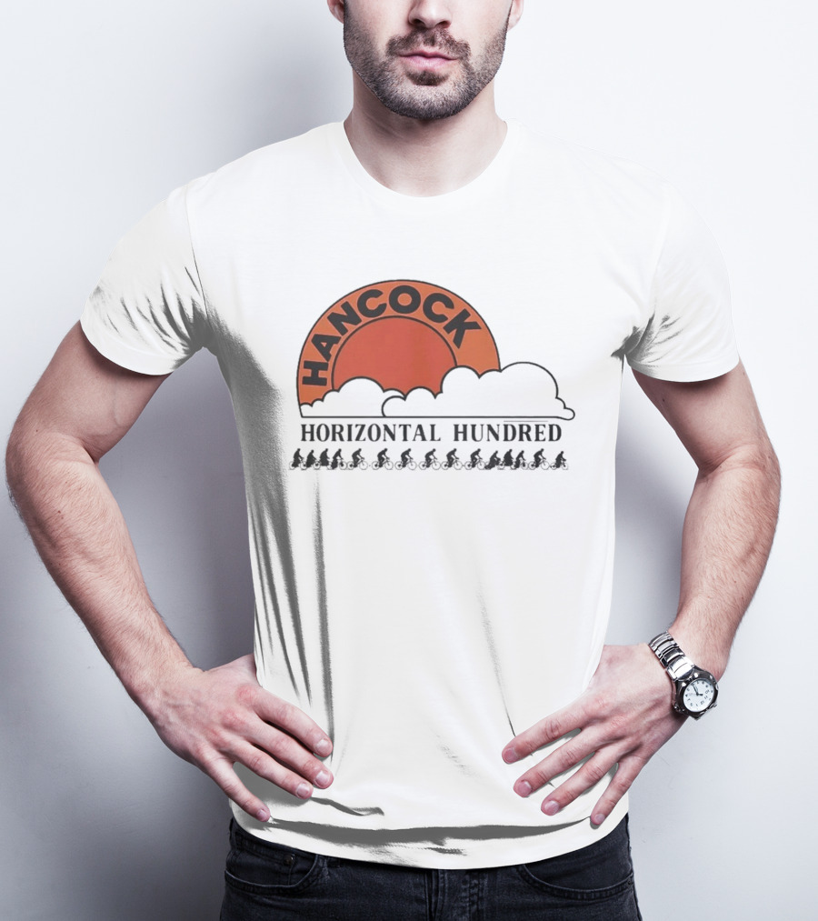 Hancock Horizontal Hundred Cycling Event Rj Decker Aloysius Aiken T-Shirt