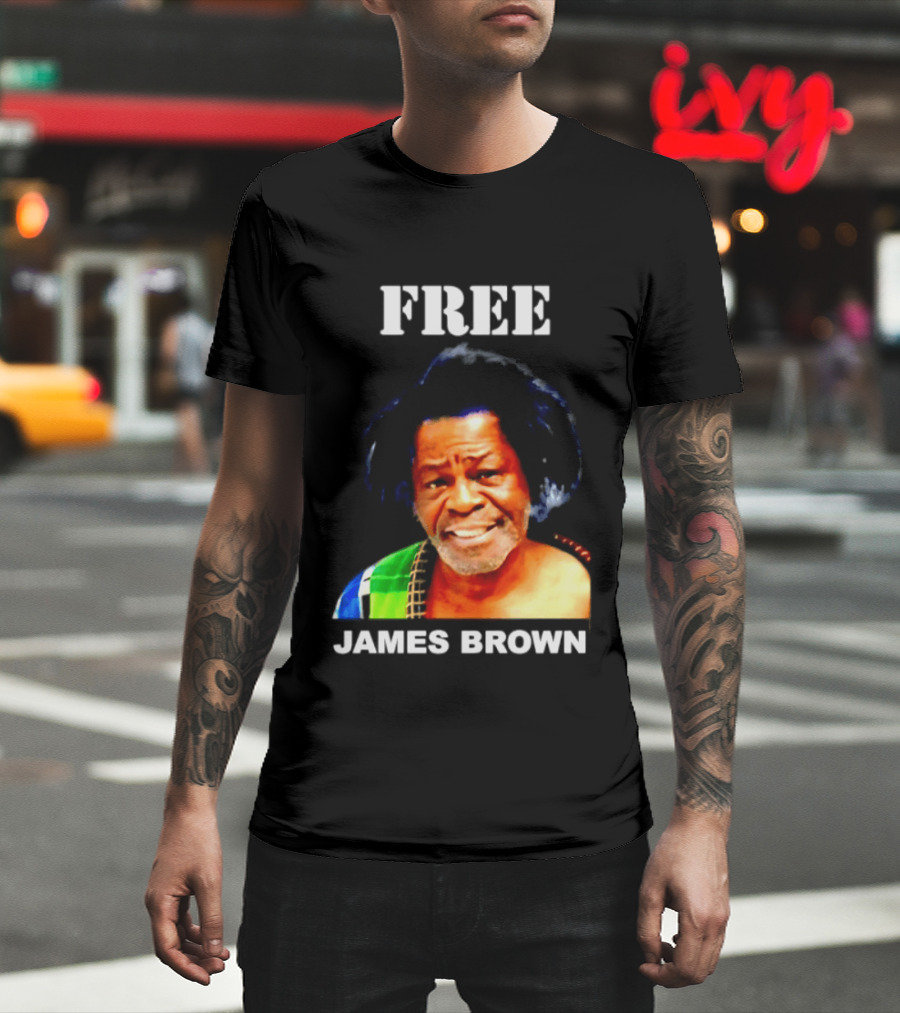 FREE James Brown Godfather Of Soul Funk T-Shirt