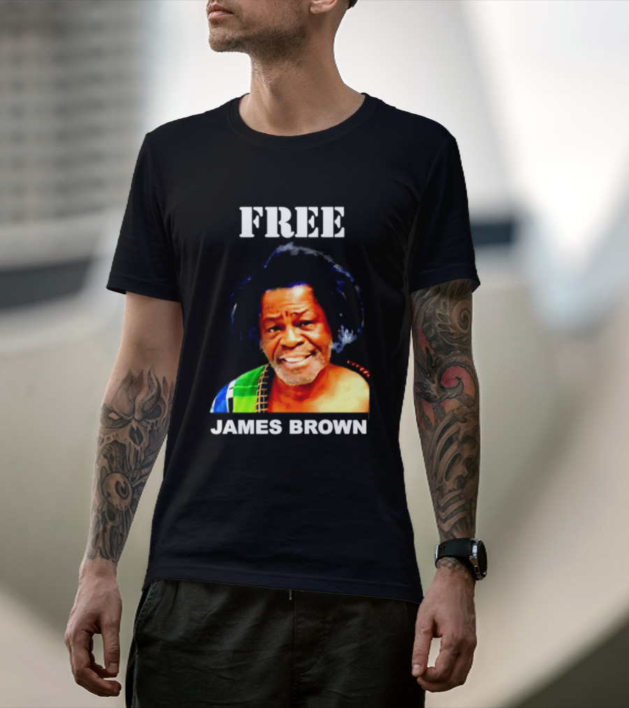 FREE James Brown Godfather Of Soul Funk T-Shirt