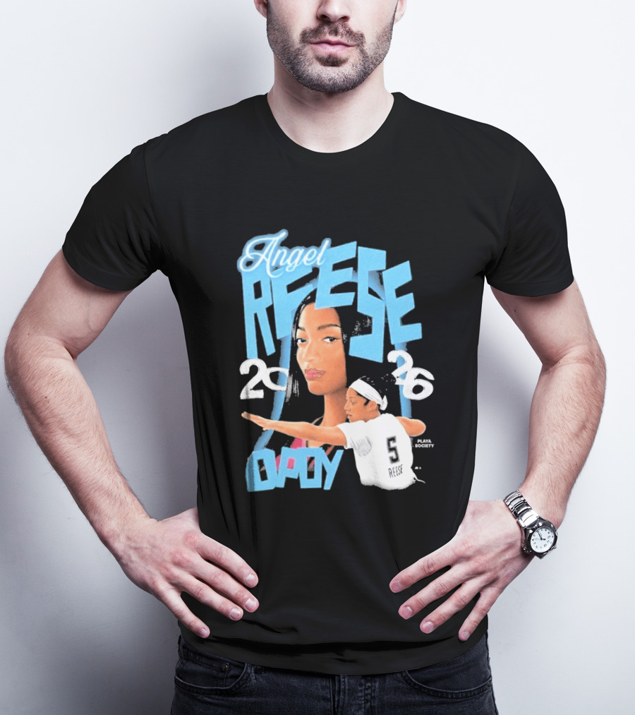 Angel Reese 2026 DPOY Basketball Player T-Shirt