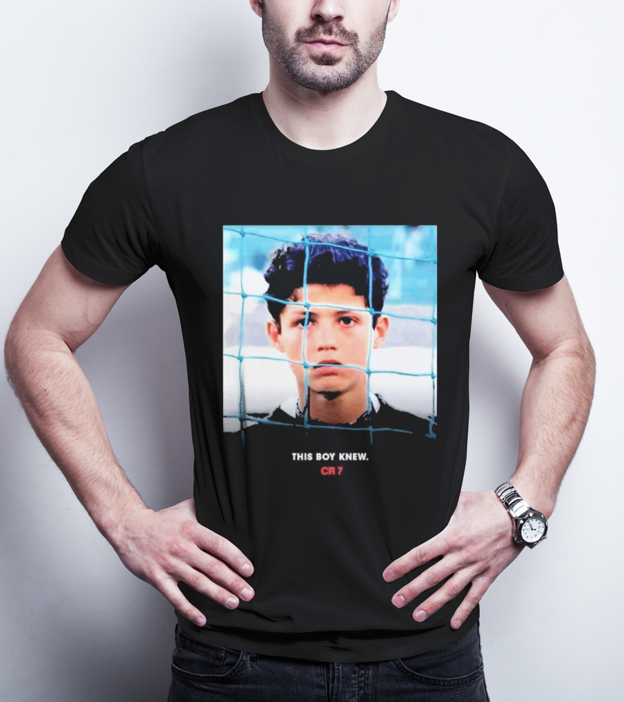Cristiano Ronaldo Young Boy Knew CR7 Football Childhood Legend T-Shirt