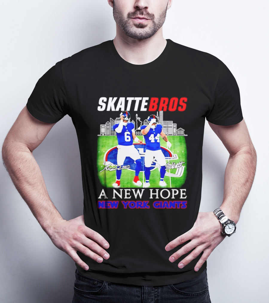 Skattebros Jaxson Dart Cam Skattebo New York Giants A New Hope T-Shirt