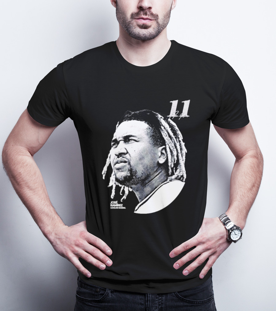 Jose Ramirez Cleveland Guardians 2026 Lineage Series 11 T-Shirt