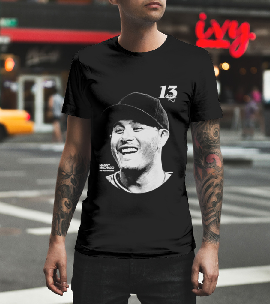 Manny Machado 13 San Diego Padres MLB Lineage Series 2026 T-Shirt