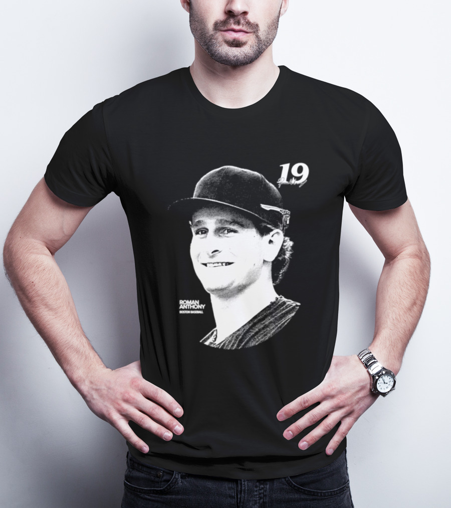 Roman Anthony 19 Boston Red Sox MLB 2026 Lineage Series T-Shirt