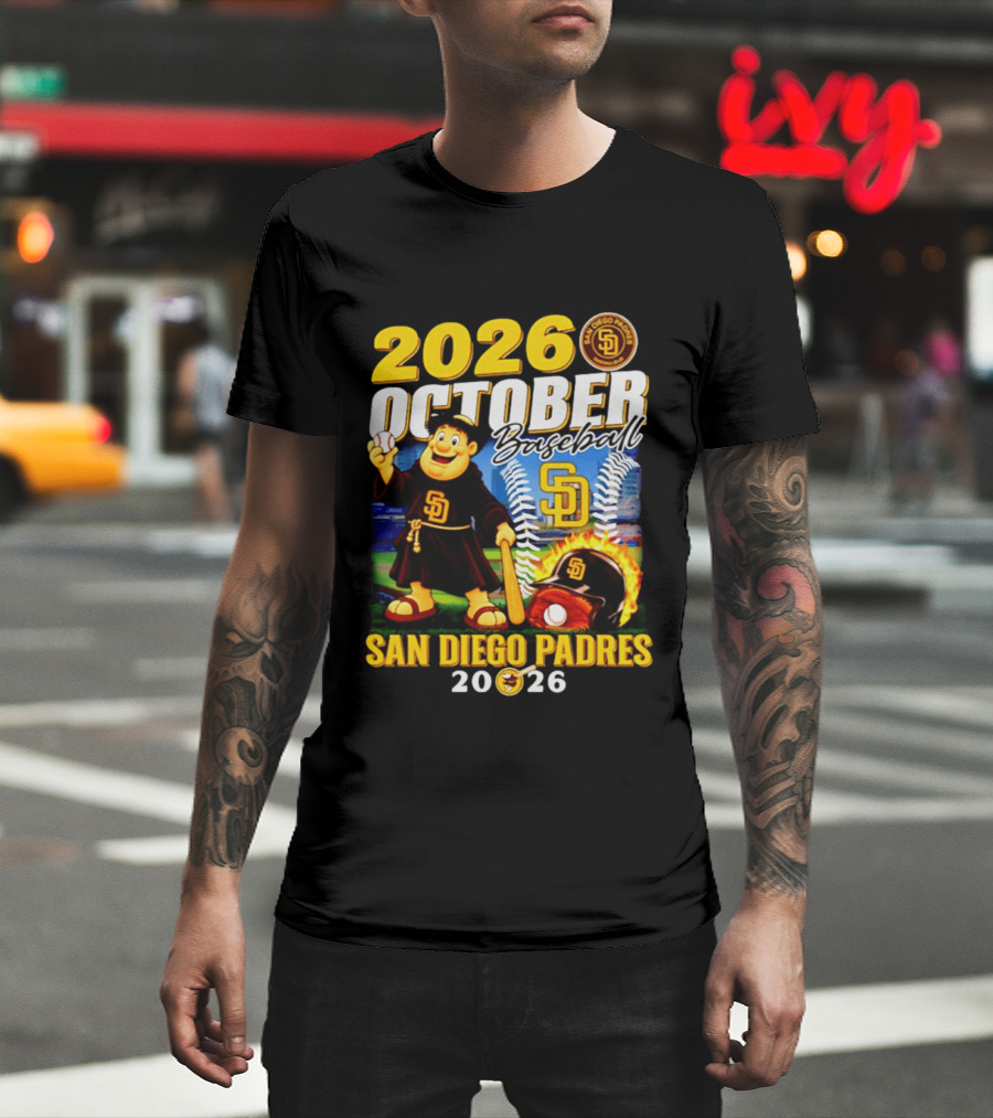 San Diego Padres 2026 October Baseball Postseason T-Shirt