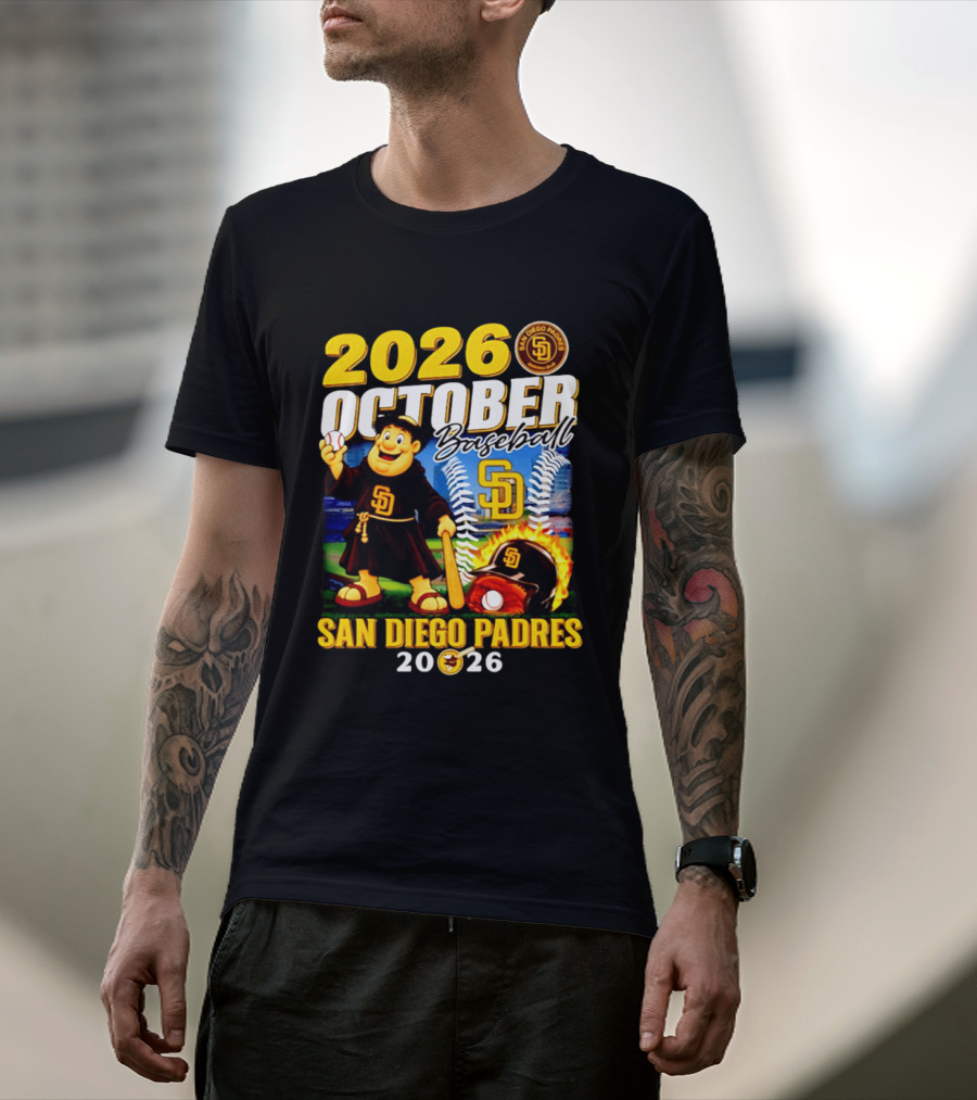 San Diego Padres 2026 October Baseball Postseason T-Shirt