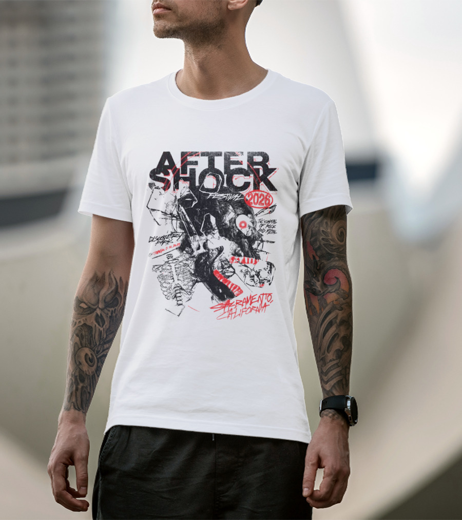 Aftershock Festival 2026 Sacramento California October 1 4 The Sound Of Rock N' Roll Chatter Brain T-Shirt