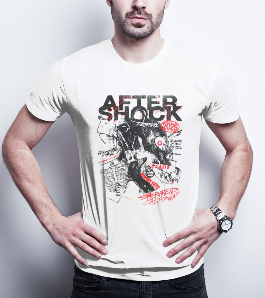 Aftershock Festival 2026 Sacramento California October 1 4 The Sound Of Rock N' Roll Chatter Brain T-Shirt