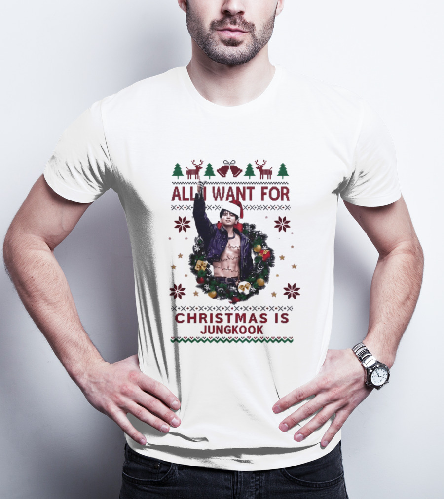 All I Want For Christmas Is Jungkook Holiday T-Shirt