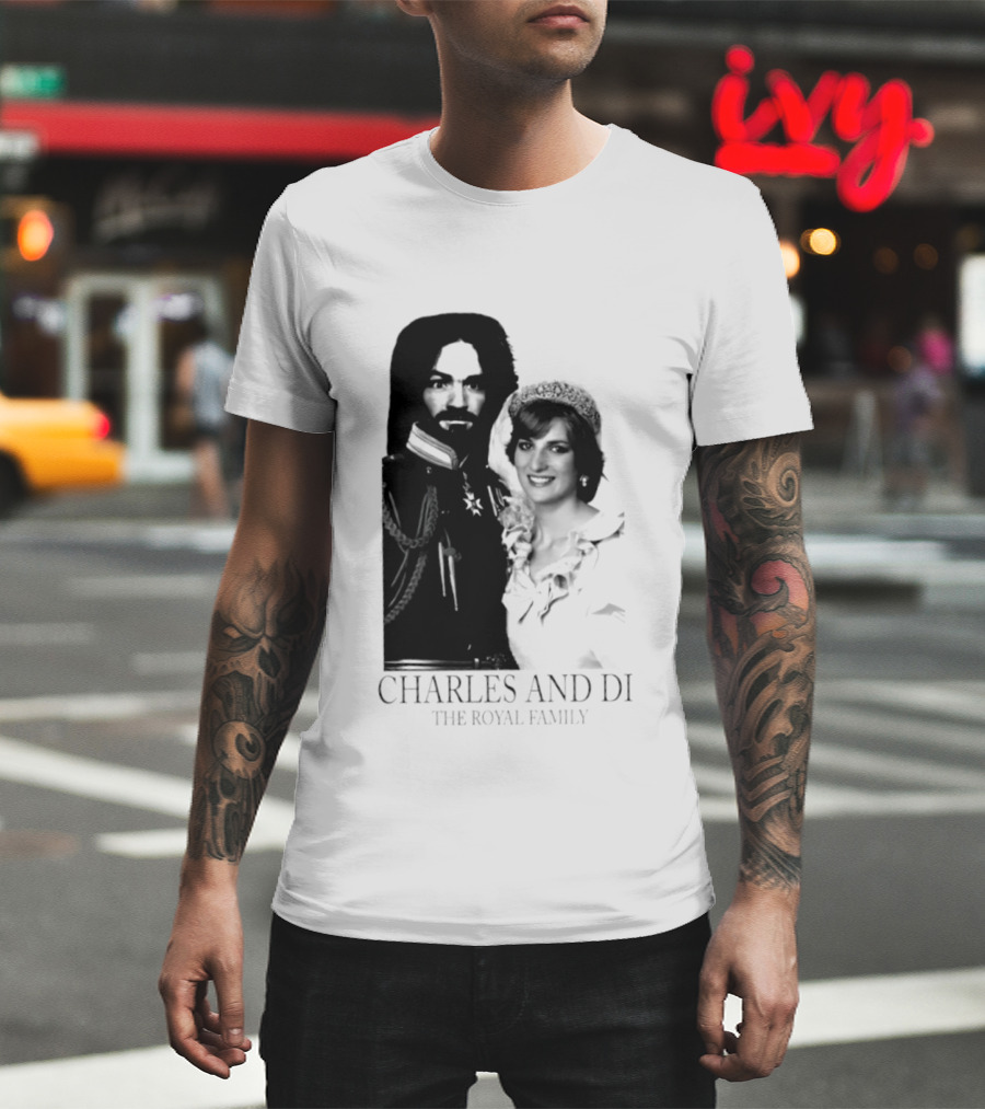 Charles Manson And Princess Diana Charles And Di The Royal Family T-Shirt