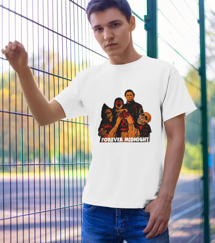 Forever Midnight Horror Icons Halloween Classic Characters T-Shirt