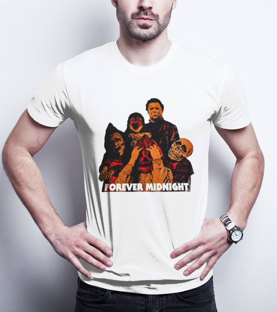 Forever Midnight Horror Icons Halloween Classic Characters T-Shirt