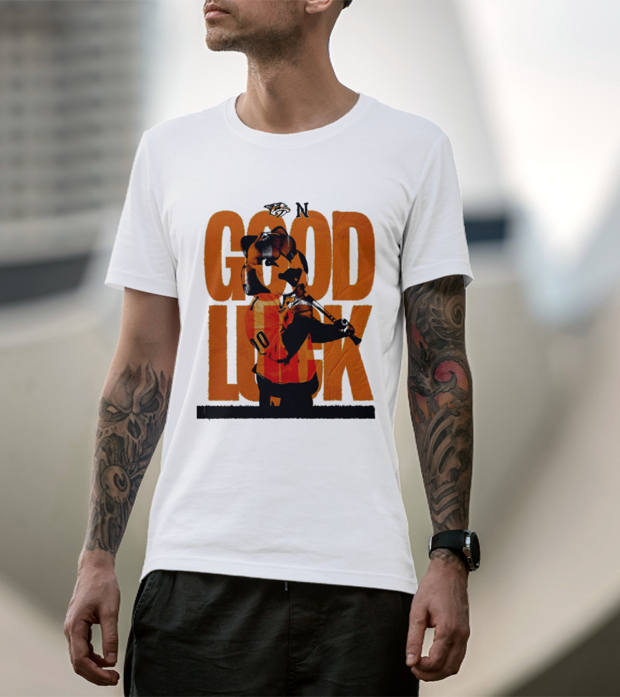 Nashville Predators Gnash Good Luck Hockey T-Shirt