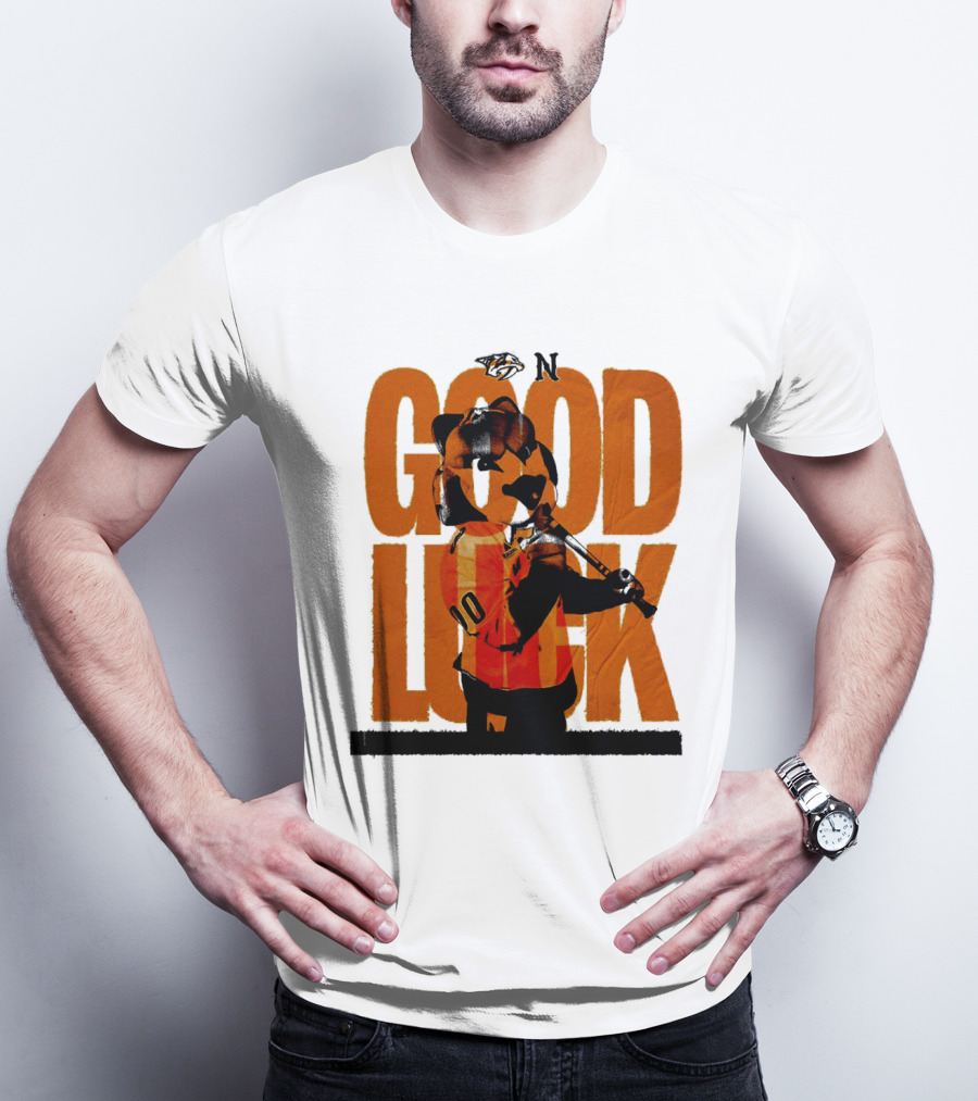 Nashville Predators Gnash Good Luck Hockey T-Shirt