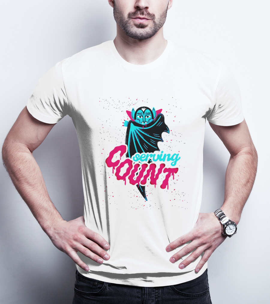 Serving Cunt Dracula Vampire Pastel Gothic Halloween T-Shirt