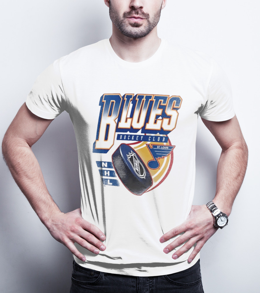 St. Louis Blues NHL Hockey Club Iconic Timeless Blue Note T-Shirt