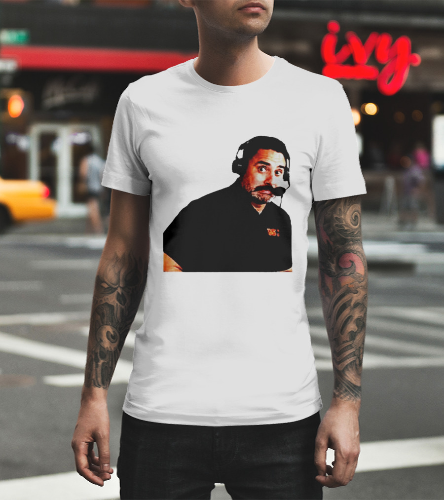 Steve Sarkisian Headset Shocked Longhorns Face Meme T-Shirt