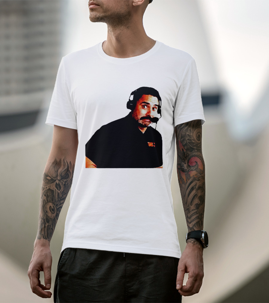 Steve Sarkisian Headset Shocked Longhorns Face Meme T-Shirt