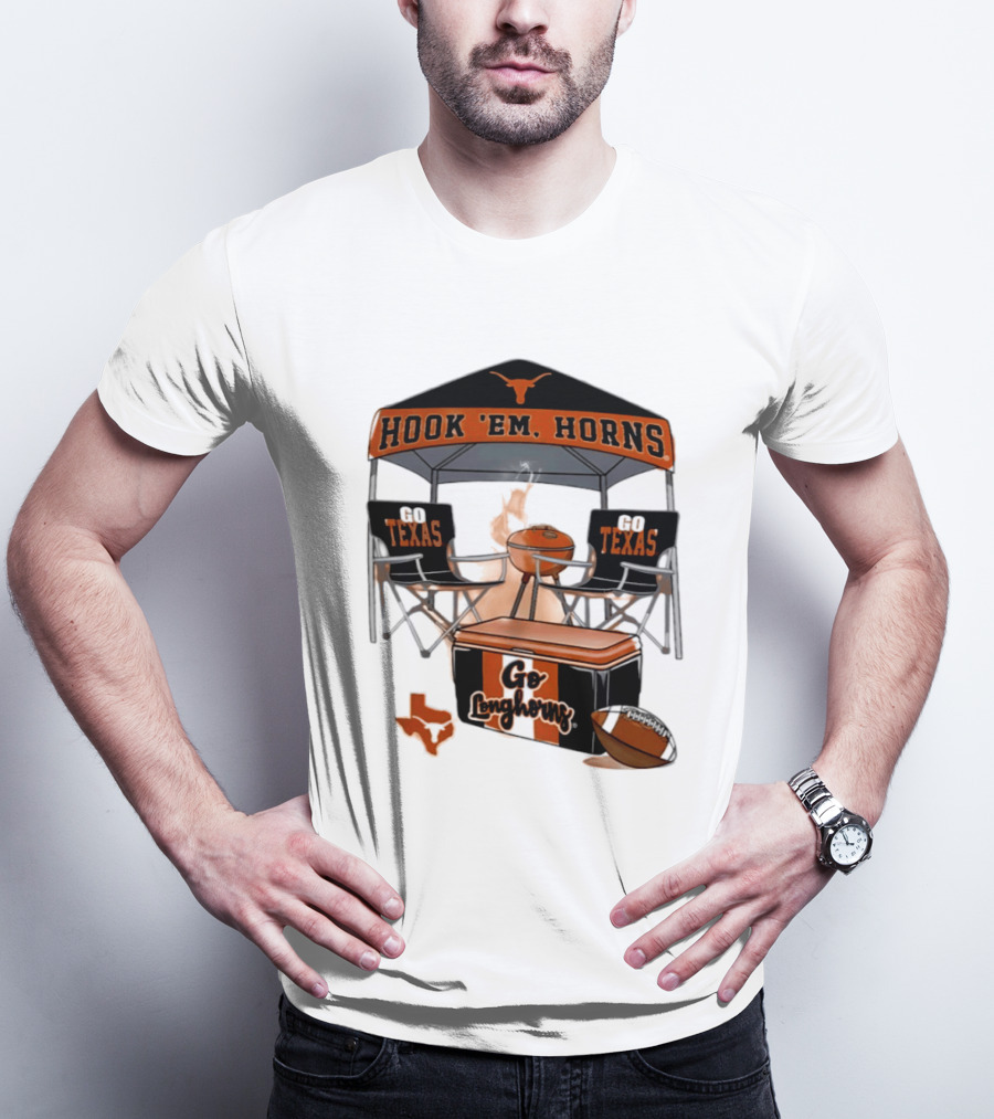 Texas Longhorns Hook 'Em Horns Go Texas 2026 NCAA Tailgater Hometown Football Fan Essentials T-Shirt