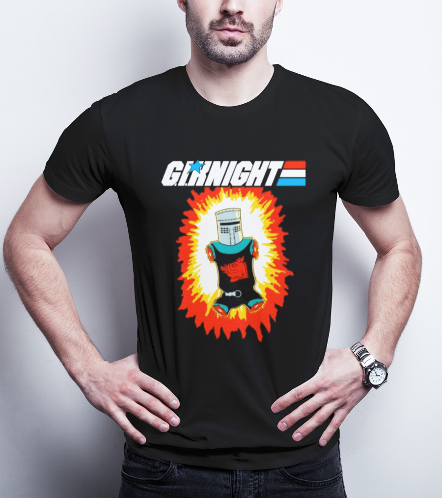GI Night Black Knight Monty Python Exploding T-Shirt