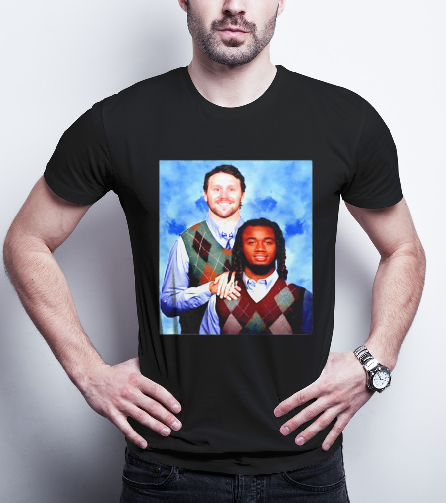 Josh Allen James Cook Buffalo Bills Step Brothers Meme Football Comedy T-Shirt